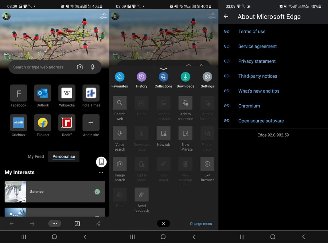Microsoft Edge 92 released for Android with Windows 10 tabs share and more