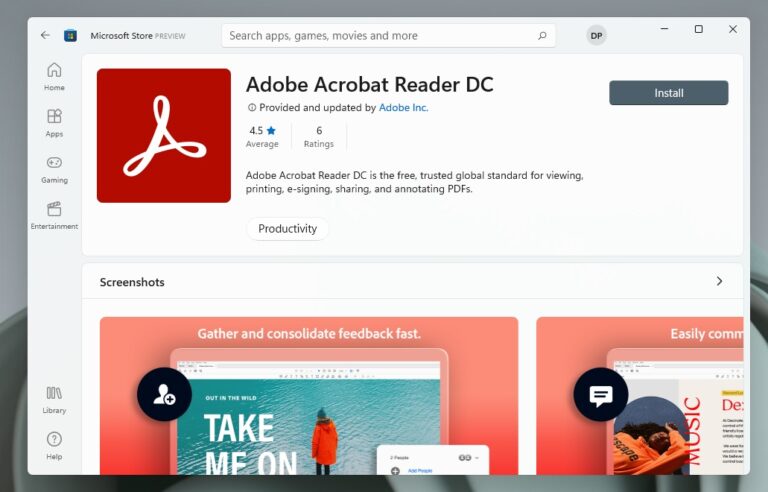 Windows 11's Store gets Adobe's full-fledged PDF reader desktop app