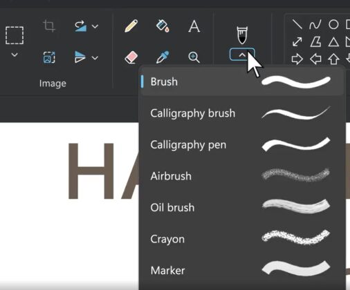 Microsoft shows off MS Paint with new design and dark mode on Windows 11