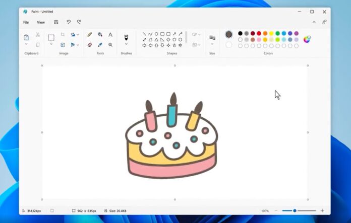 Microsoft shows off MS Paint with new design and dark mode on Windows 11
