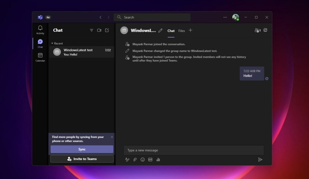 Microsoft Teams is getting Windows 11's Mica design update