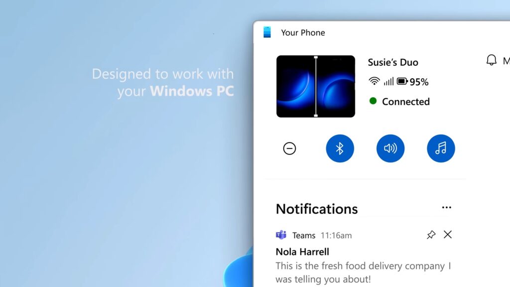 Microsoft's Your Phone app is getting a new look for Windows 11