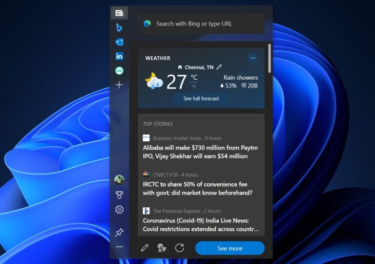 Microsoft Edge is getting new Edge Bar feature on Windows