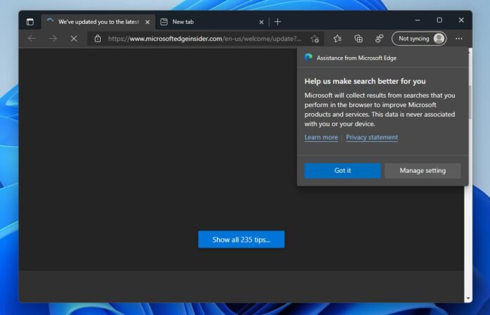 Microsoft Edge is getting Office integration and more ads/alerts