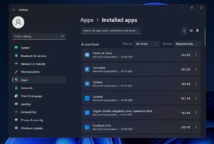 Windows 11's Apps & features tool is getting better in the next update