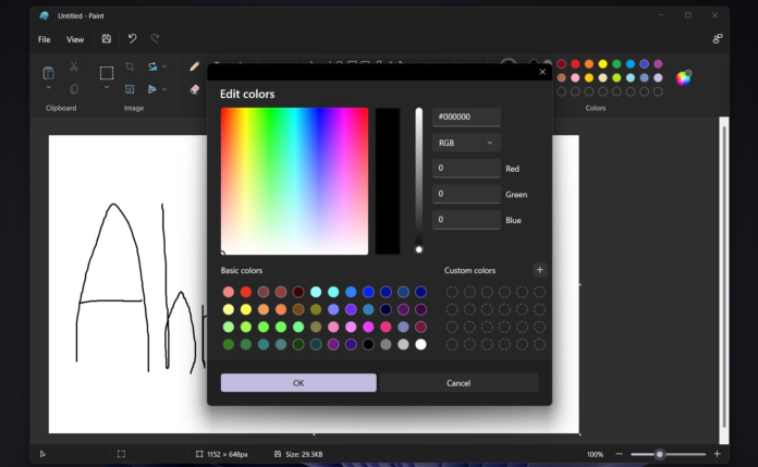 Microsoft Paint on Windows 11 is getting dark mode - here's a closer look