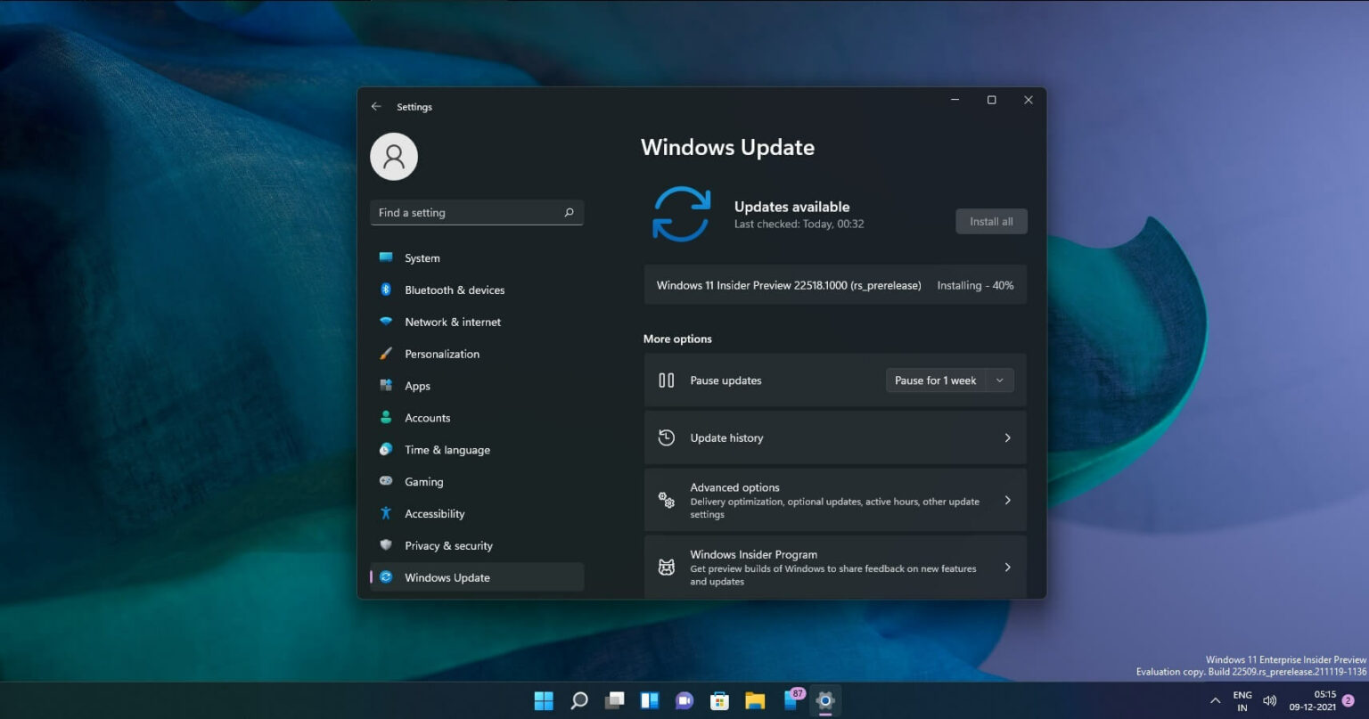 Windows 11 Build 22518 preview is rolling out with new features