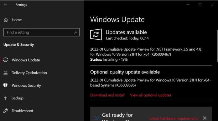Windows 10 KB5009596 is now available with new feature and improvements