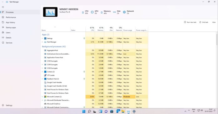 Our first look at redesigned Task Manager for Windows 11