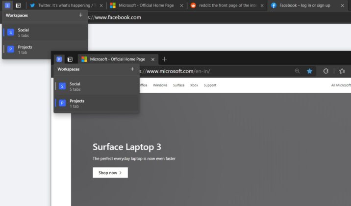 Workspaces is Microsoft Edge's take on Chrome Tab Groups and it might ...