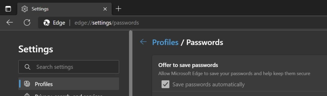 Microsoft Edge gets password auto-save, new picture-in-picture mode toggle