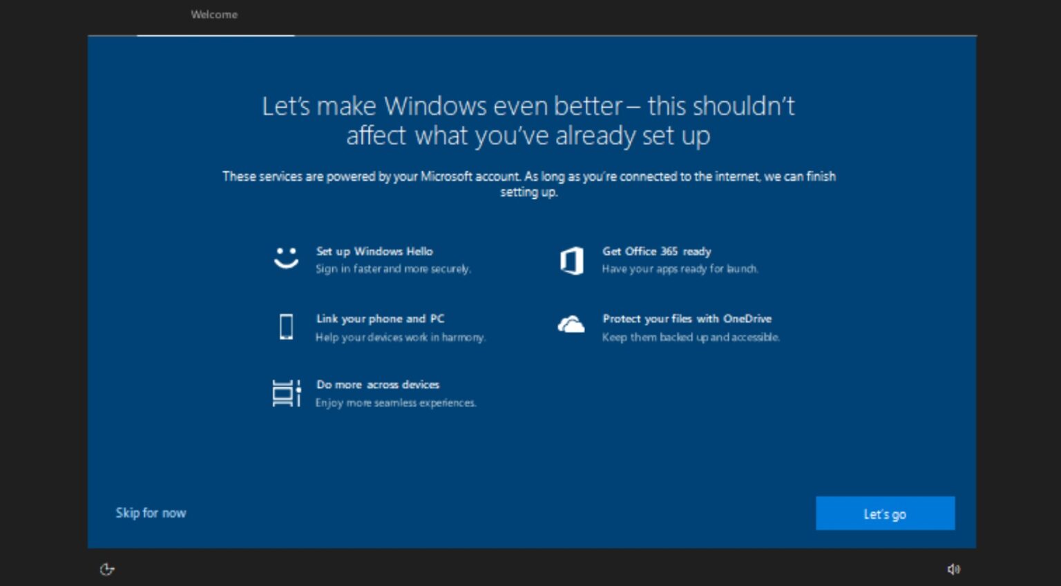 Windows 10's full screen setup nag returns - here's how to disable it