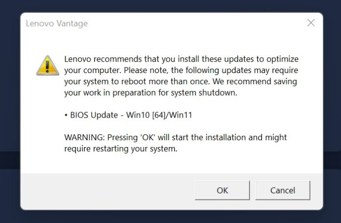 Some Lenovo Legion laptops reportedly fail to boot after Windows BIOS ...