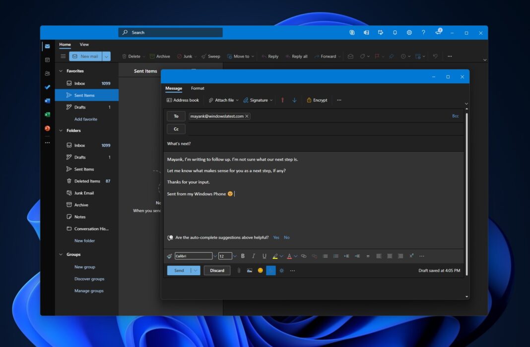 Hands on with new Outlook app for Windows 11, coming soon to macOS