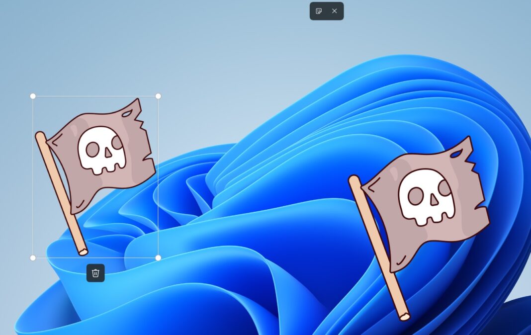 How to enable and use hidden desktop stickers in Windows 11 22H2