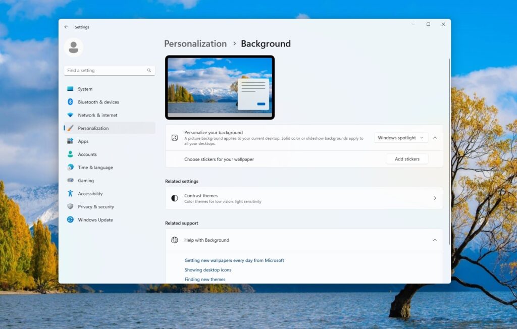 Hands on with Windows 11 22H2's secret feature - Desktop Stickers