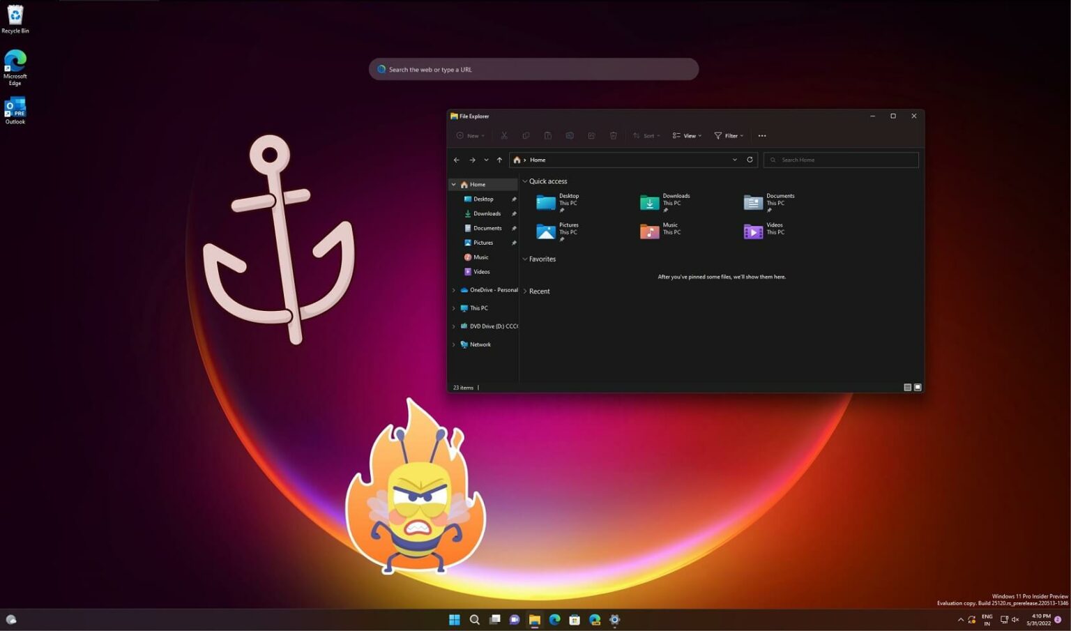 How to enable and use hidden desktop stickers in Windows 11 22H2