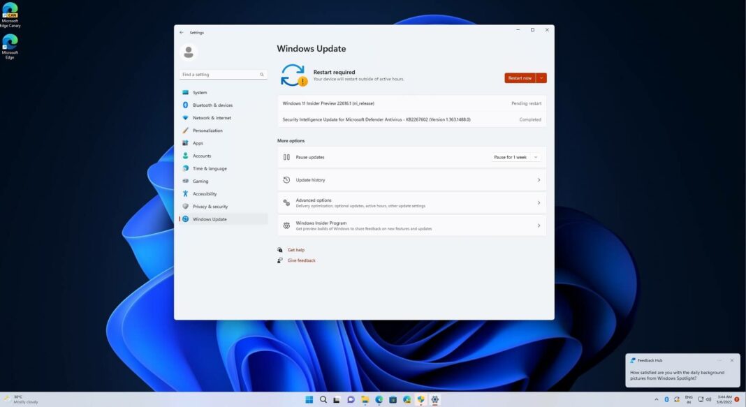 Windows 11 Build 22616 released with a new feature and more