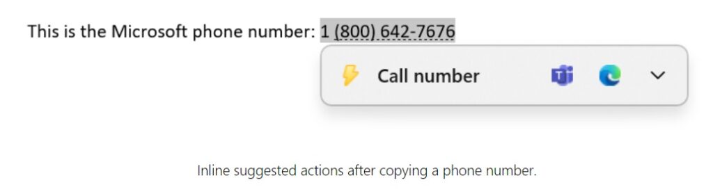 Windows 11 Build 25115 released with new Suggested actions feature and more