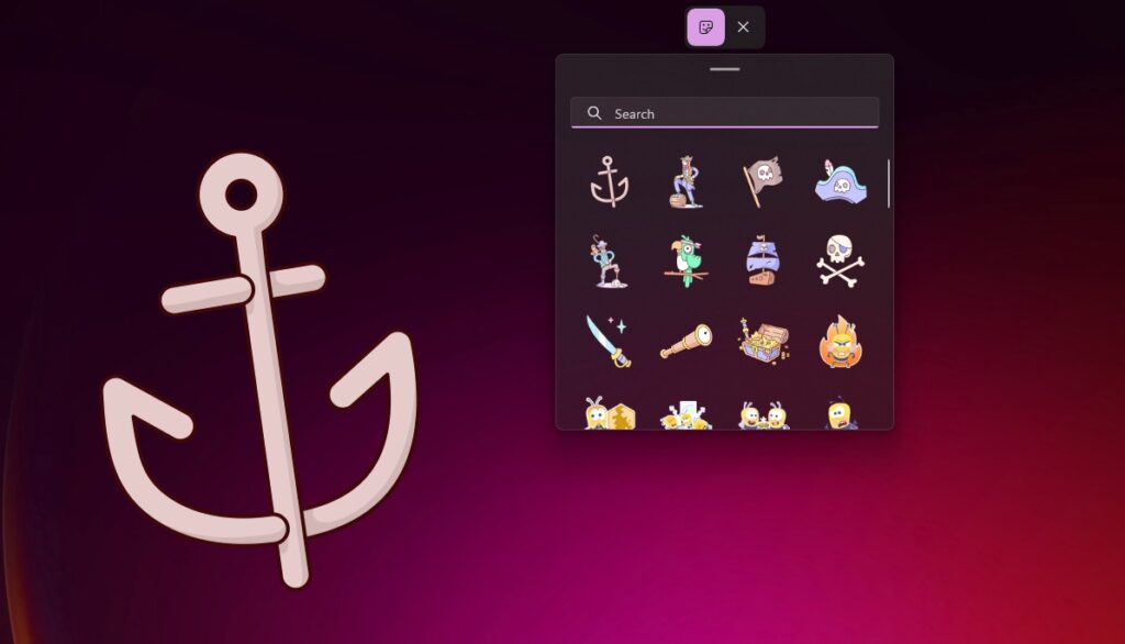 How to enable and use hidden desktop stickers in Windows 11 22H2