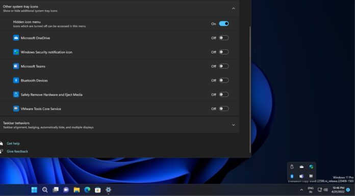 Microsoft drops Windows 11's taskbar tablet UI, but system tray reorder ...