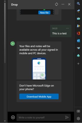 Hands on with Microsoft Edge Drop: New feature to share Windows apps, files
