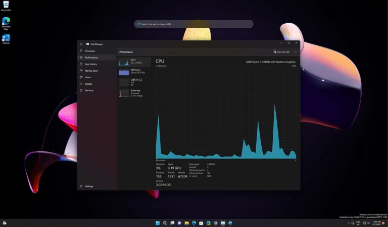 Windows 11 preview update restores Task Manager button on taskbar