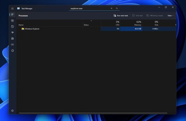Windows 11's Task Manager is finally getting a search bar
