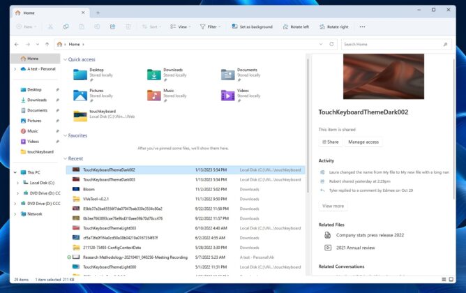 Hands on with Windows 11's new leaked File Explorer with modern design