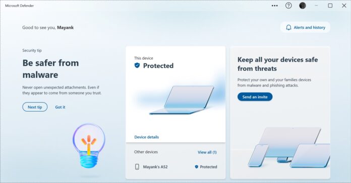 Microsoft Defender's new app is getting auto installed on Windows 11