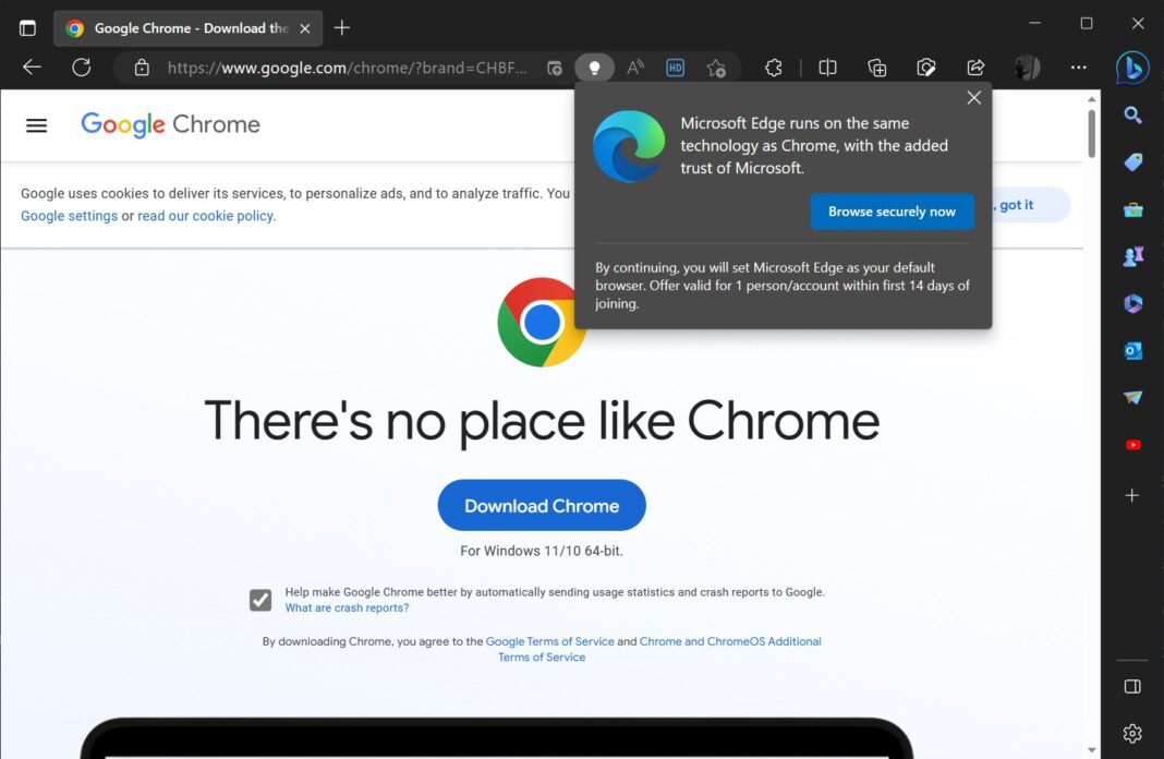 Microsoft will pay you if you use Edge instead of Chrome on Windows 11 ...