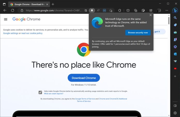 Microsoft will pay you if you use Edge instead of Chrome on Windows 11 ...