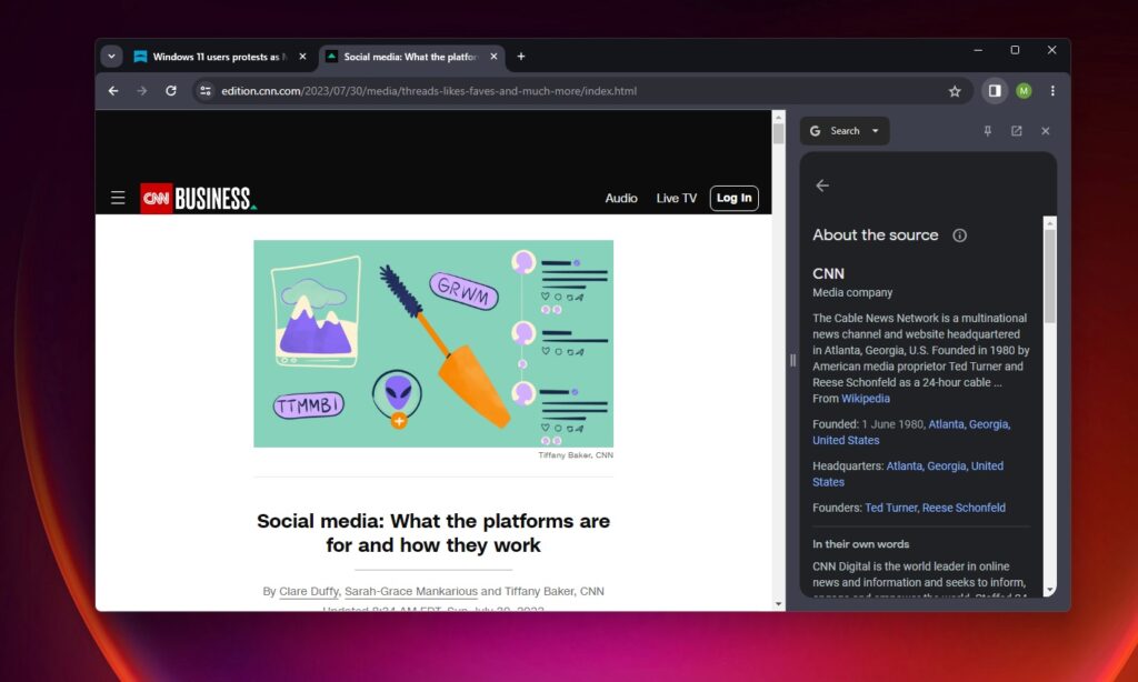 Chrome side panel to behave more like Microsoft Edge; is Google Bard ...
