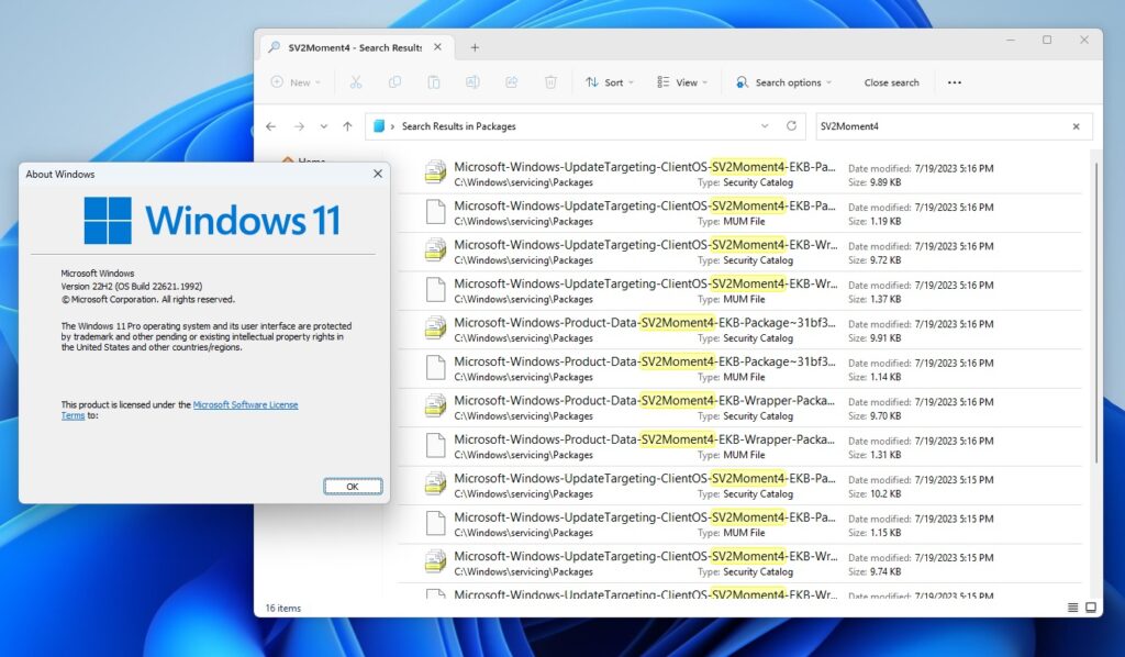 Microsoft's July update suggests Windows 11 23H2 is around the corner