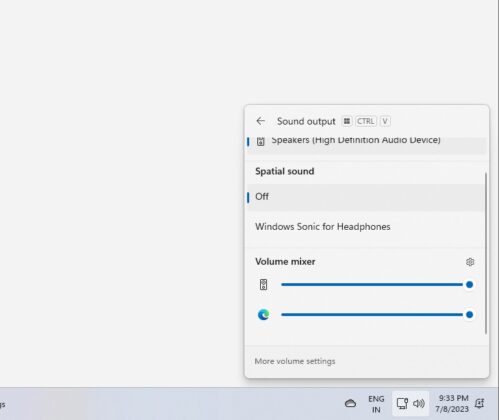 Hands on with new volume mixer in Windows 11 23H2