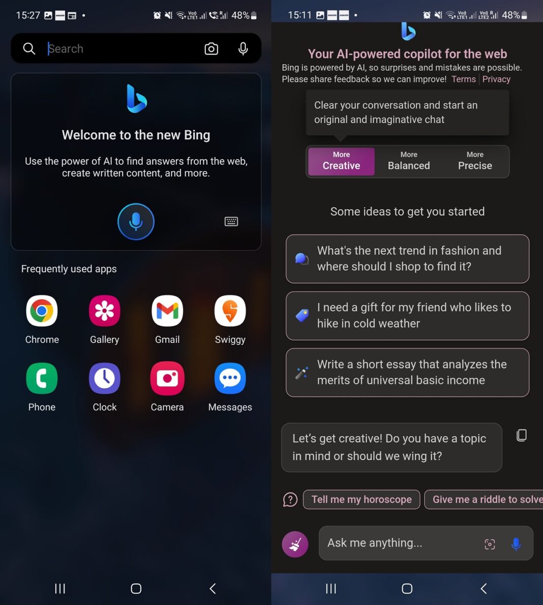 Microsoft Launcher for Android gets Bing Chat integration, powered by ...
