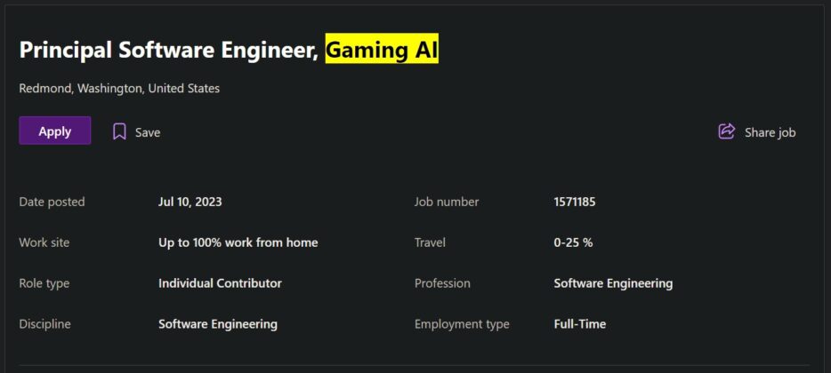Microsoft job listing confirms "Gaming AI" for Xbox, as AI expands ...