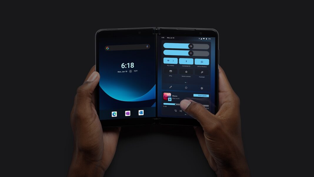 Microsoft patents a foldable phone with a Surface Kickstand. It looks ...