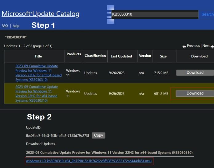 Windows 11 KB5030310 23H2 features out, download offline installers