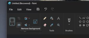 How to enable Windows 11 Paint app background removal tool
