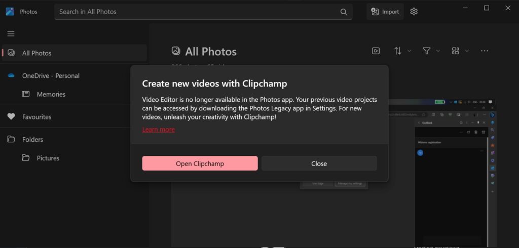 Microsoft is replacing Windows 10's Video Editor with web-based Clipchamp