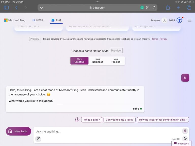 Microsoft relaxes Bing Chat AI limitation in Google Chrome and Apple Safari