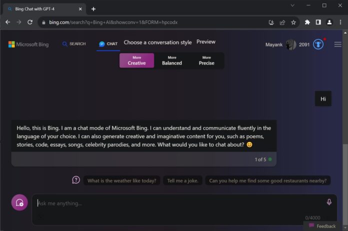 Microsoft relaxes Bing Chat AI limitation in Google Chrome and Apple Safari