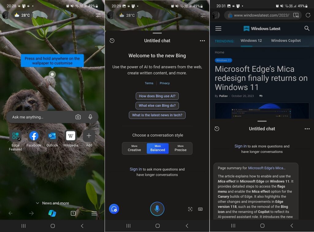 Microsoft Edge on Android tests big AI upgrade with PDF Copilot and ...