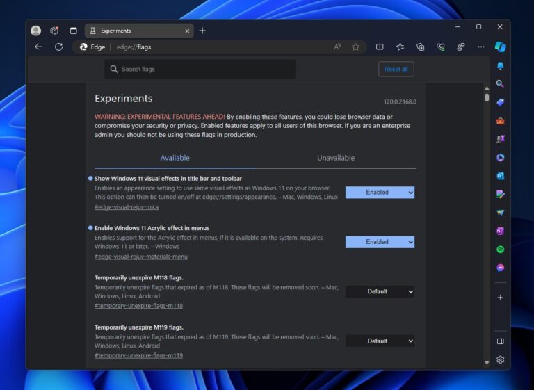 Microsoft Edge's Mica redesign finally returns on Windows 11