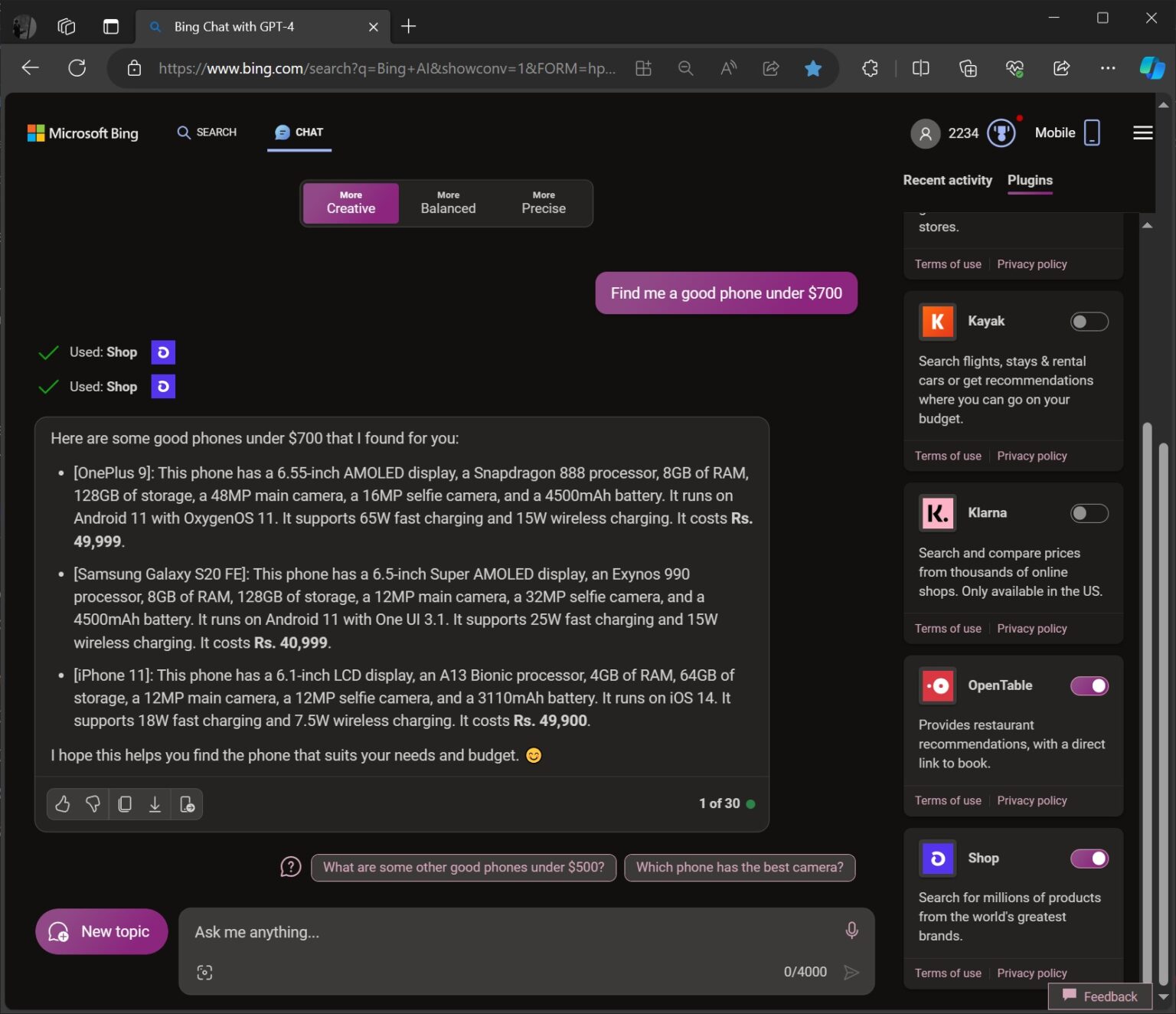 Microsoft tests third-party plugins in Bing Chat AI again
