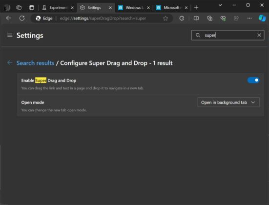 Microsoft Edge to get new features: AVIF, save video frame, super Drag ...