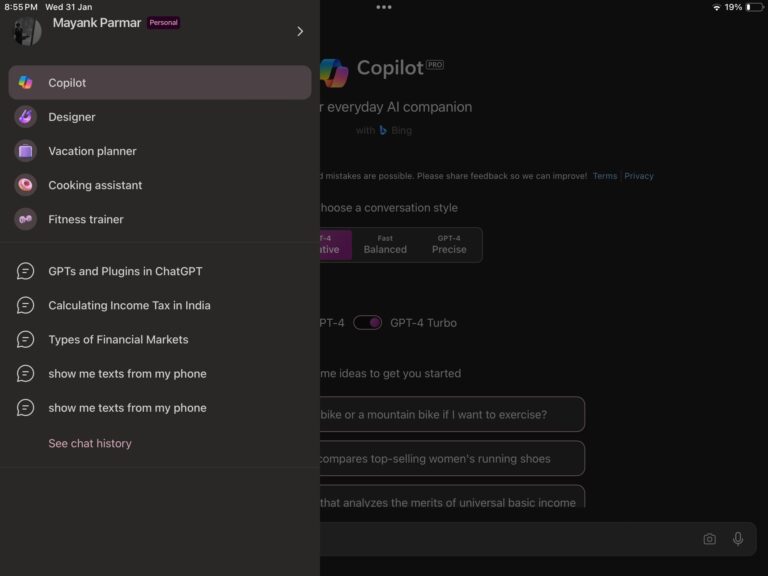Microsoft Copilot on Android & iOS is now faster, gets GPTs and Pro subscription access