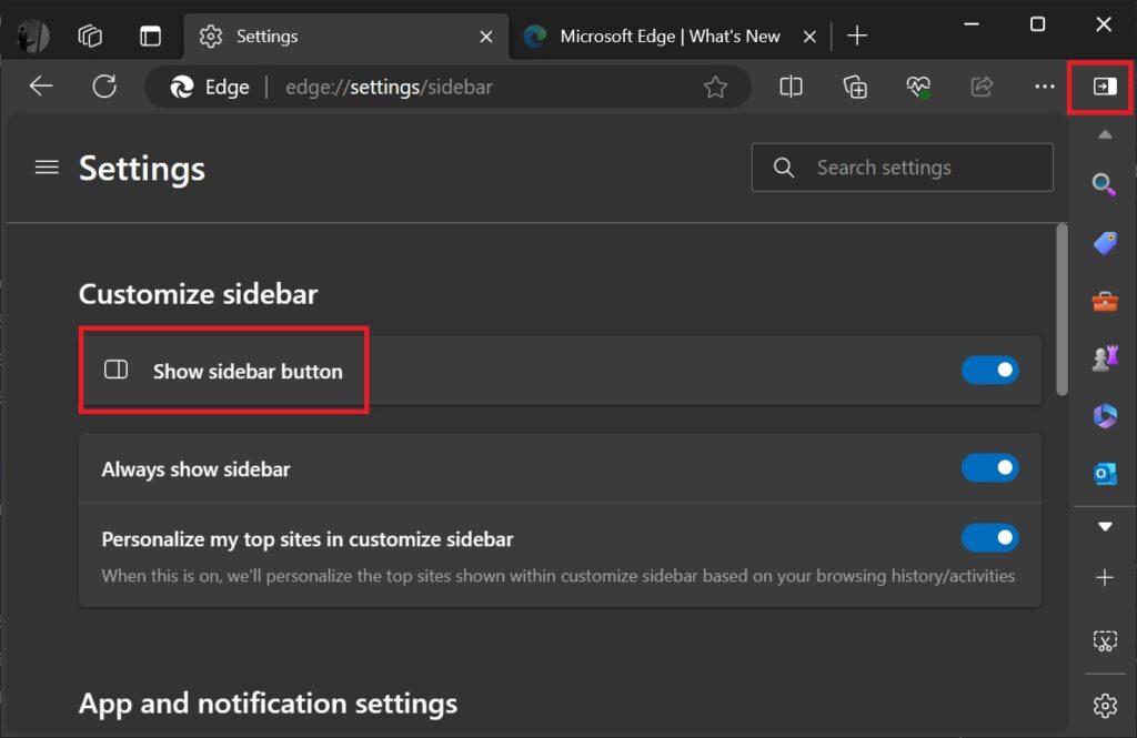 Microsoft Edge 122 finally lets you hide the Sidebar button