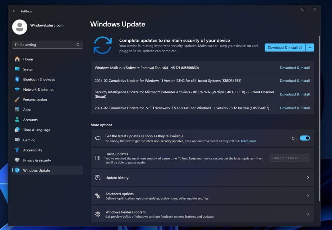 Windows 11 KB5034765 is out (direct download links)